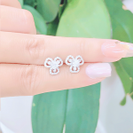 Bông tai kim cương Persis cỏ ba lá may mắn & bình an BT: 0020 | Cao ...