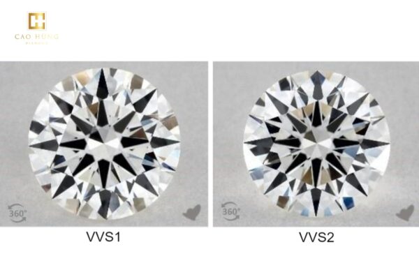 Kim cương VVS1 và VVS2 khác nhau như nào? giá ra sao? | Cao Hùng Diamond