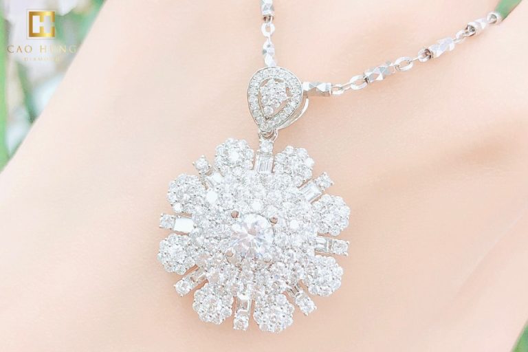 Dây chuyền vàng trắng nữ đẹp rạng ngời, giá tốt nhất 2026 | Cao Hùng ...